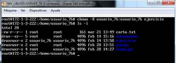 Comando chown · Comandos Basicos Linux