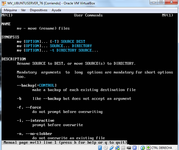 Comando man · Comandos Basicos Linux