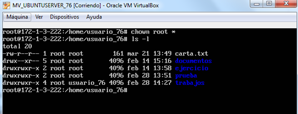 Comando chown · Comandos Basicos Linux
